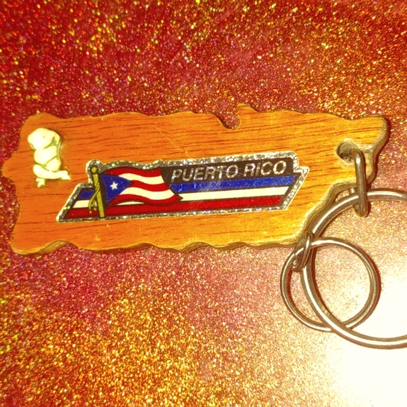 Vintage | Accessories | Handcrafted Vintage Wooden Puerto Rico Keychain ...